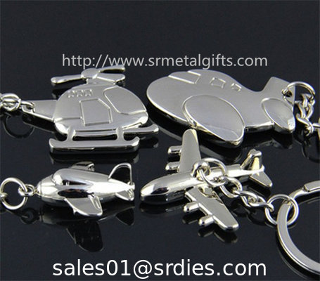 Metal air plane keychains, combat aircraft drop pendant keyrings, jet aircraft key chains, supplier