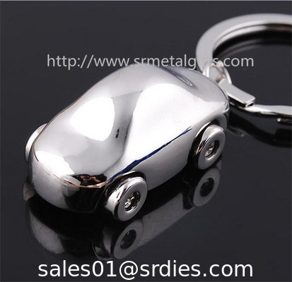 Cheap metal car drop pendant keychains, small quantity wholesale car charm fob key rings, supplier
