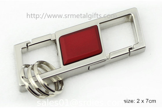 Branding logo metal clasp hook key ring, high graded heavy duty metal keyring for men gift supplier