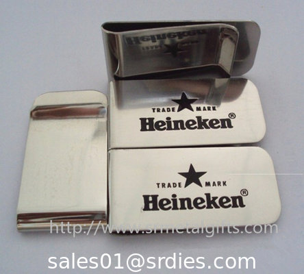 Blank stainless steel money clips,available with custom logo,screen printed,etched,laser supplier