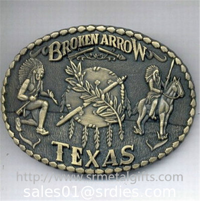 Enamel antique brass US eagle emblem men belt buckles, zinc alloy, China factory, supplier