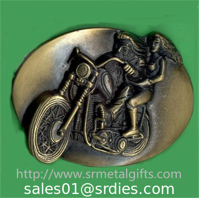 Where to buy antique brass motorcycle designer men belt buckle metal ? supplier
