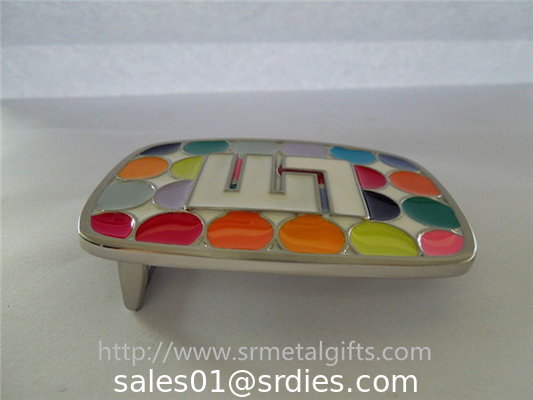 Fashionable designer enamel painted metal belt buckle for lady belts, zinc alloy, supplier