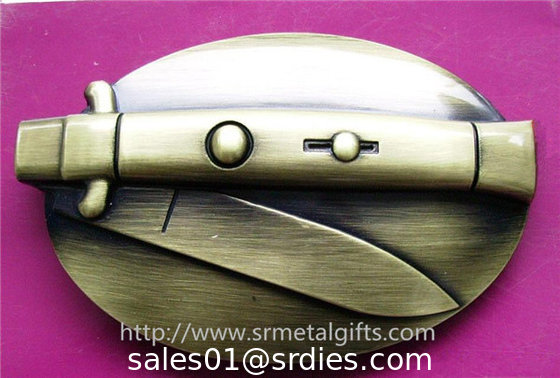 vintage antique brass dagger and scabbard design belt buckle for men belt, supplier