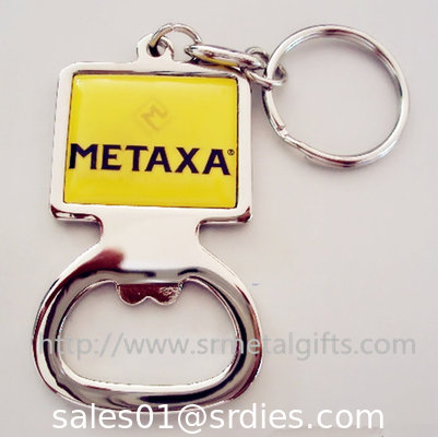Epoxy dome bottle opener key ring, epoxy metal bottle opener keychains, supplier