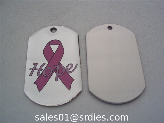 Colored painted metal dog tag with epoxy coated, custom painted dog tag with ball chain, supplier