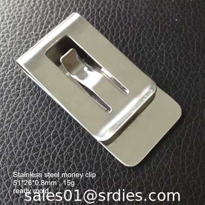 Promotional stainless steel money clips, plain S.S. money clips for sale, supplier