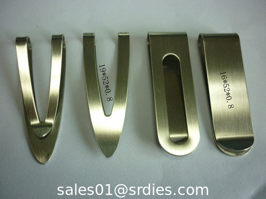 Brush stainless steel money clips, ready mold, plain cheap SS money clips for sale, supplier