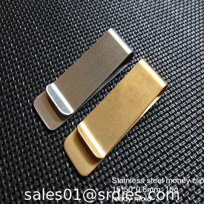 Brush stainless steel money clips, ready mold, plain cheap SS money clips for sale, supplier