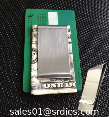 Brush stainless steel money clips, ready mold, plain cheap SS money clips for sale, supplier