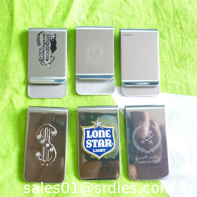Cheap plain brush stainless steel money clips in stock, China SS money clips for sale, supplier