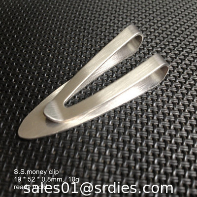 Cheap plain brush stainless steel money clips in stock, China SS money clips for sale, supplier