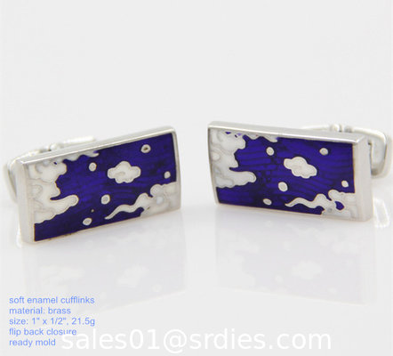 Soft enamel vintage flower cufflinks, highest quality stocked cufflinks for sale, supplier