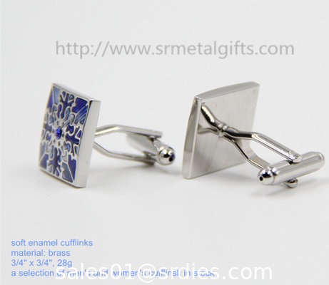 Exquisite soft enamel mens fashion cufflinks in stock, China factory cufflinks for sale, supplier