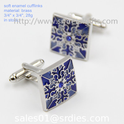 Deluxe oval silver plated cufflinks, in stock, luxurious soft enamel men's cufflinks, supplier