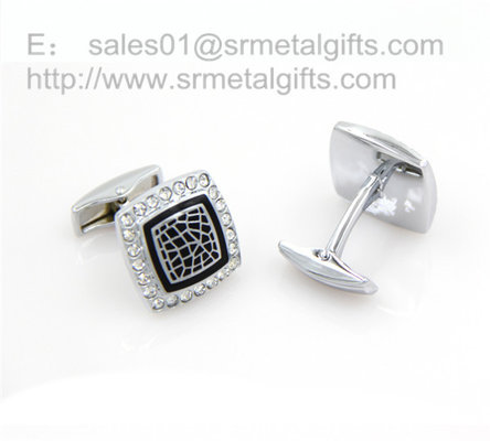 Czech stone oval cufflinks for men gift, oval stone cuff links for business gift set, supplier