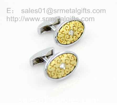 Czech stone oval cufflinks for men gift, oval stone cuff links for business gift set, supplier