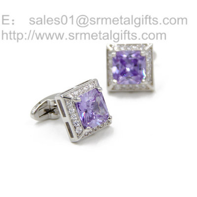 Two tone rhinestone cufflinks with silver and gold combination, stone two tone cufflinks, supplier
