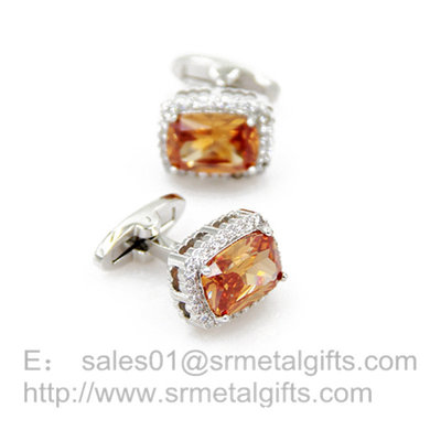 Luxury designer crystal stone cufflinks, stocked jewelry cufflink with rhinestone inset, supplier