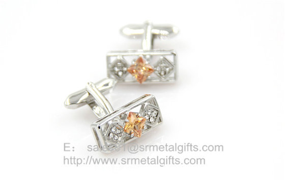 French fashion crystal cufflinks, stone jewelry cufflinks for men's collections, supplier