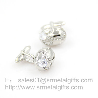 Luxury designer crystal stone cufflinks, stocked jewelry cufflink with rhinestone inset, supplier