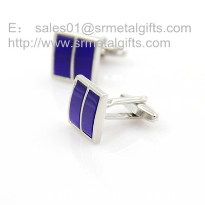 Blue cat's eye stone cufflinks for men, 16mm square silver and blue cats eye cuff links, supplier