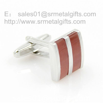 Elegant red cat's eye square cufflinks, 16mm square cufflinks inset with red cats eye, supplier