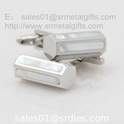 3/4" round mother of pearl cufflinks, 3/4 inch round cufflinks with multi color MOP inlay, supplier