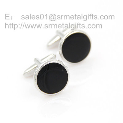 18mm black onyx round cufflinks, affordable round onyx cuff links in stock, supplier