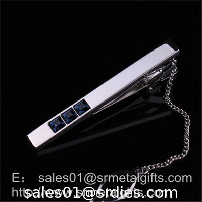 Elegant crystal tie bars and tie clips selection, luxury men's tie accessory, in stock, supplier