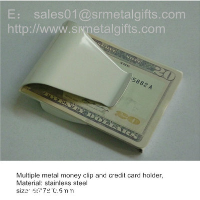 Stainless steel measuring rule money clip, steel measuring mark money clips, supplier