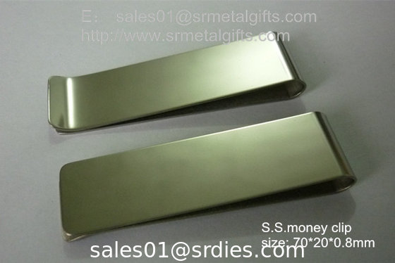1.5mm thick heavy duty stainless steel money clips mens wallet, metal money clip for men, supplier