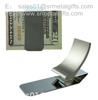 Luxurious metal folding money clip wallet for men, ready mold, folding steel money clips, supplier