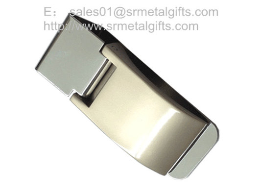 Luxurious metal folding money clip wallet for men, ready mold, folding steel money clips, supplier
