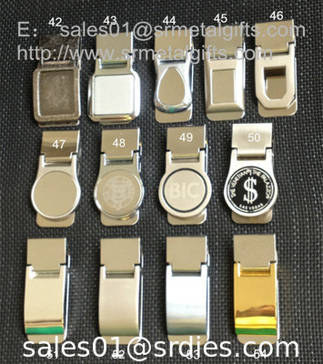 Extensive folding steel money clip wallet selection, stock metal folding money clips, supplier