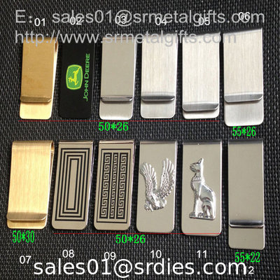 Linear metal money clip wallet for mens gift, Slim steel money clips selection, supplier
