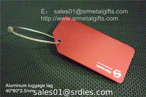 Colored Aluminum tag with slide paper insert, personalized aluminium tags, supplier