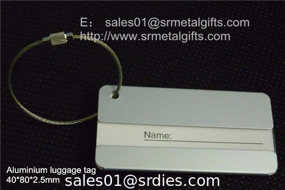Colored Aluminum tag with slide paper insert, personalized aluminium tags, supplier