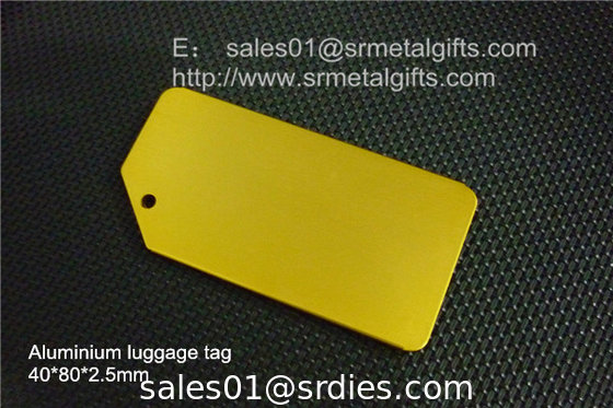Colored Aluminum tag with slide paper insert, personalized aluminium tags, supplier