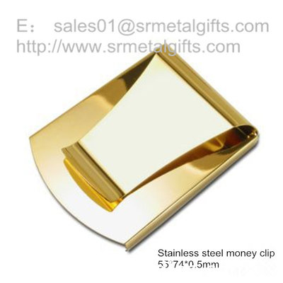 Slim clip for money, pocket stainless steel money clip wallet for men, China factory, supplier