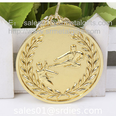 Square metal sport events tournament medallion with engraved image, zinc alloy, supplier
