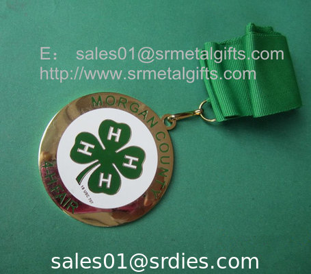 Polish bronze metal ice hockey challenge medals with colour filled, metal hockey medals, supplier