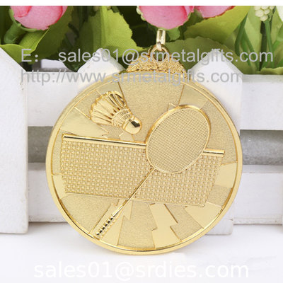 Silver blank badminton medals, a great source for metal blank sport games medals, supplier