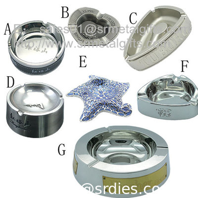 Brush metal 8 inch cigarette ashtray, personalized round steel engraved ash tray, supplier