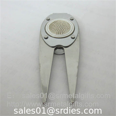 Metal golf divot tools manufacturer China for cheap golf divot repair wholesale, supplier