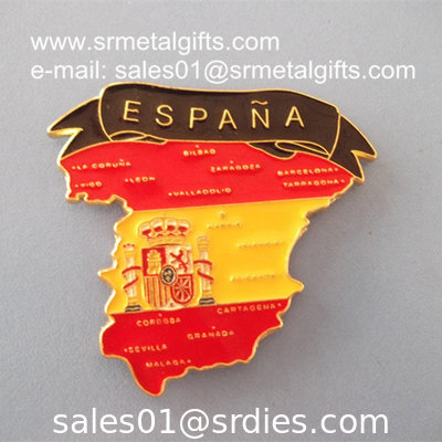 Enamel metal fridge magnets, full color enamel refrigerator magnetic sticker, supplier