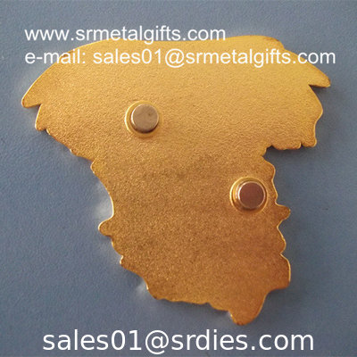 Enamel metal fridge magnets, full color enamel refrigerator magnetic sticker, supplier