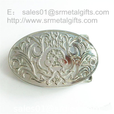 Imitation silver engraved belt buckle for men, silver belt buckles supplier