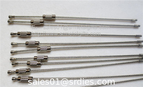 Stainless wire cable key loop with customized length and accessory supplier