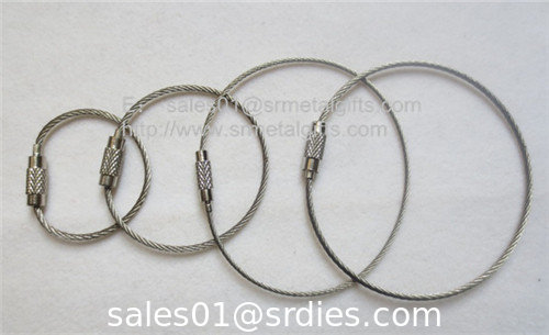 Polish stainless steel wire cable loop with customized length and sizes supplier